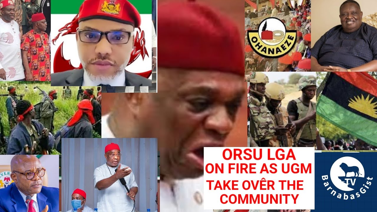 E Don Red Orsu BiafraLand LGA is On f!re UGM and $ecur!ty Men In Imo ...
