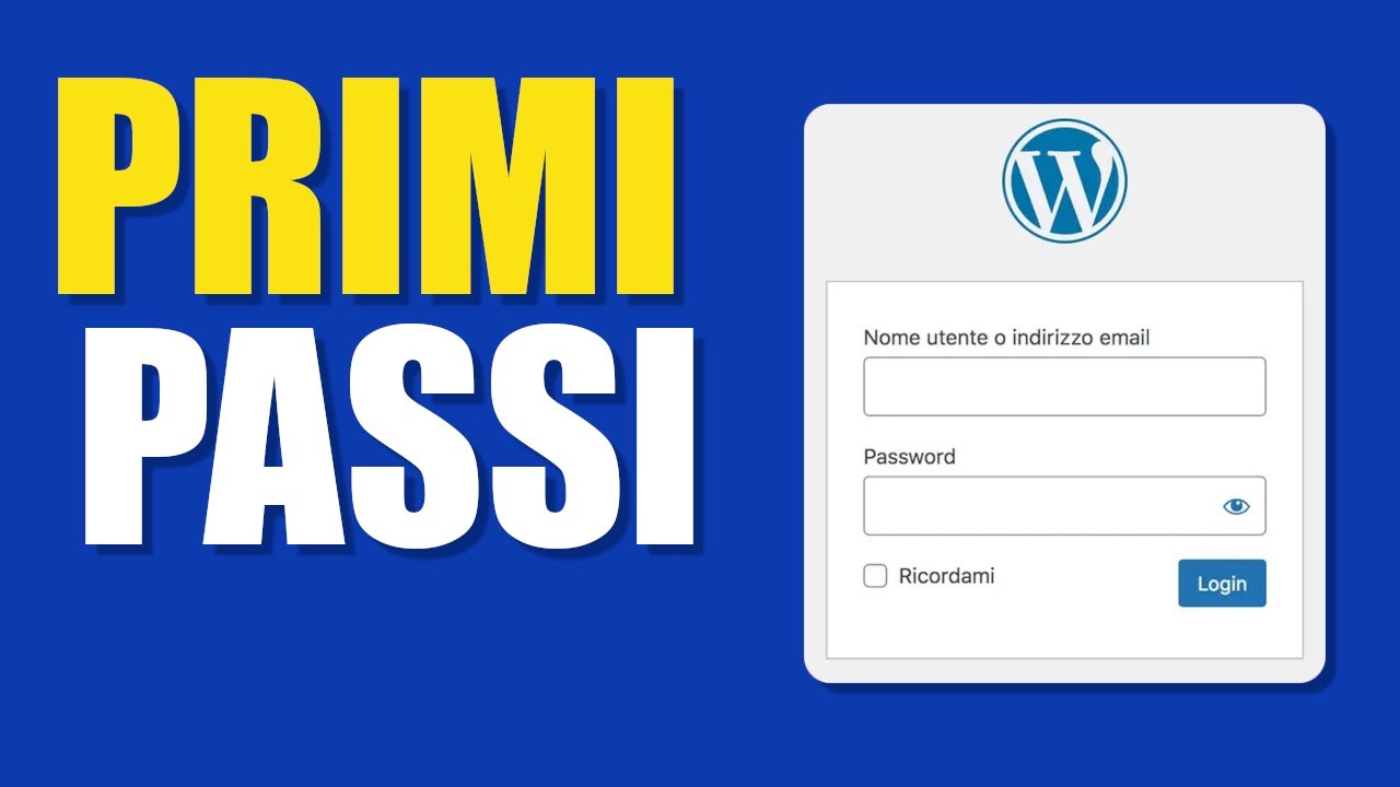 Corso base WordPress - 01 Introduzione e primi passi - YouTube