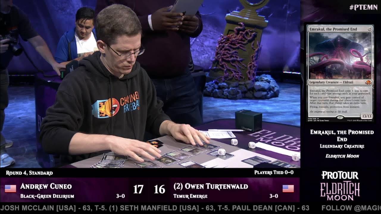 Pro Tour Eldritch Moon Round 4 Standard Andrew Cuneo Vs Owen