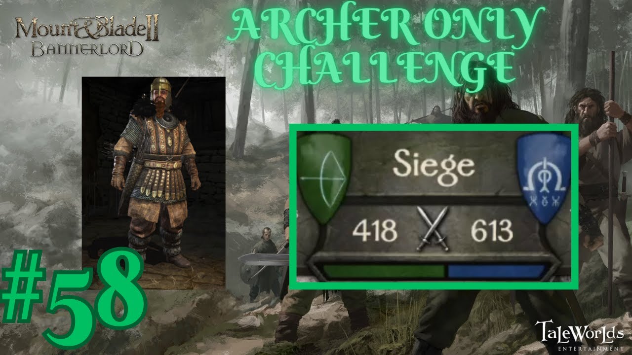 HITTING REVYL WITH THE CATAPULT Archer Only Challenge Bannerlord ep 58 ...
