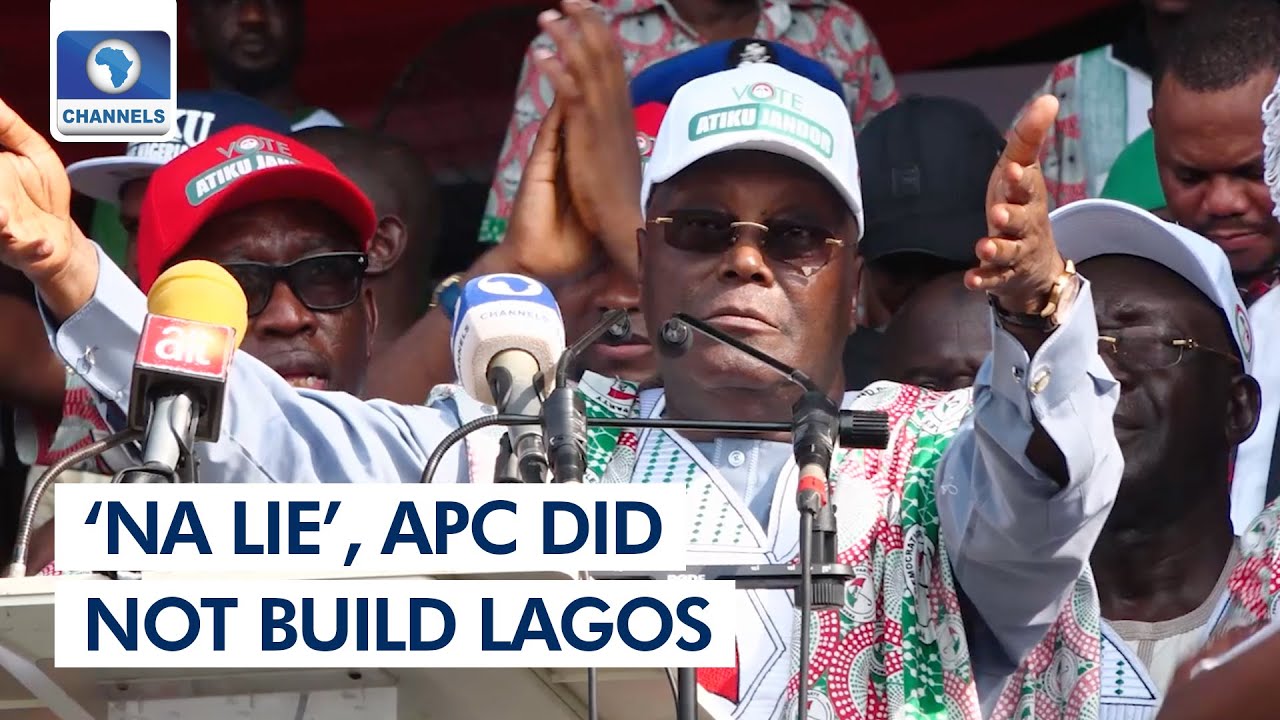FG Developed Lagos, Not APC, Atiku Says At Rally - YouTube