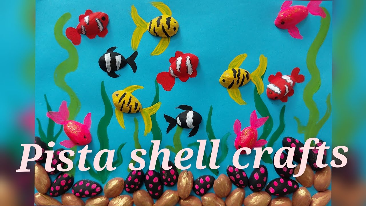 Beautiful under water scenery With pista shells/pista shell crafts ...
