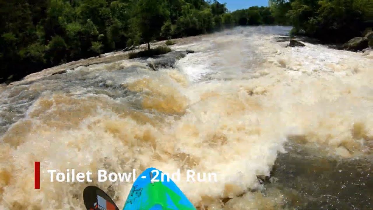 Alcovy River, GA Whitewater Kayaking - Factory Shoals (1.9 Ft) - YouTube