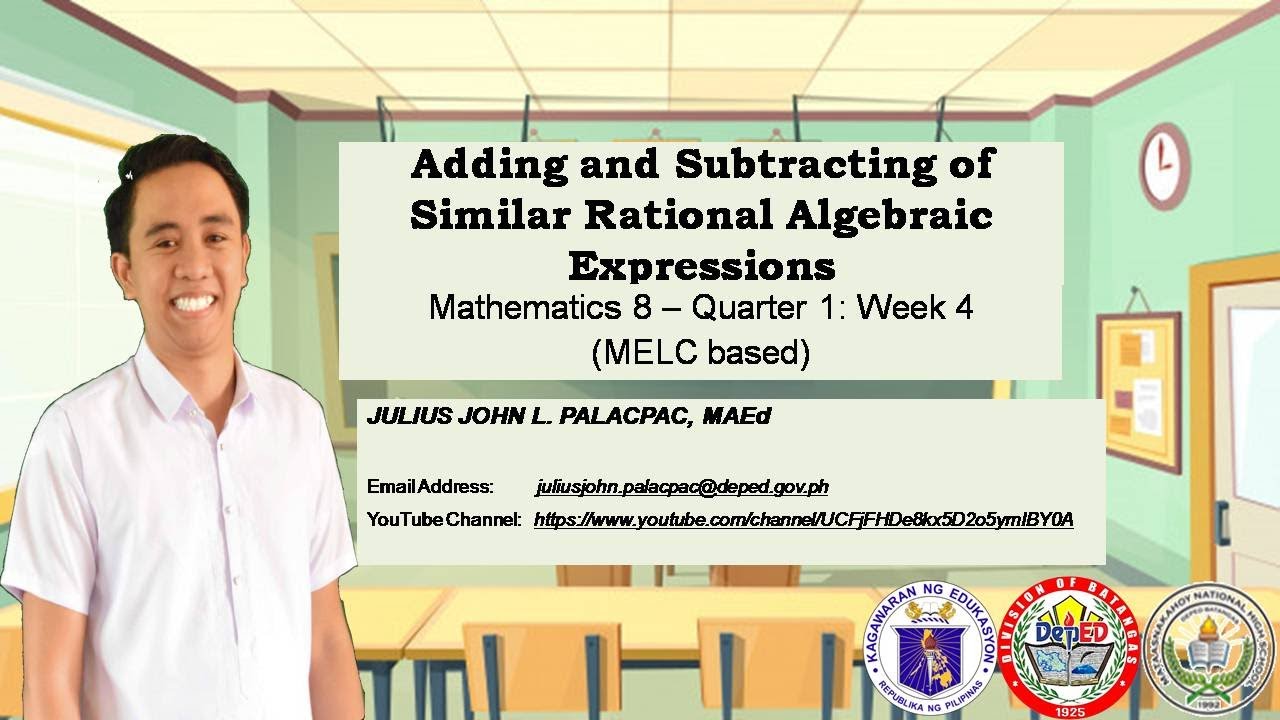 Math 8 - Quarter 1 - Week 4 - Lesson 3.1 - Operation (+,-) on Similar ...