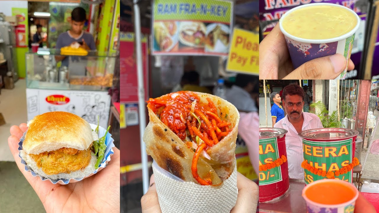 Vile Parle Street Food | Vidarbha Vada Pav |Ram Frankie | Shree Balaji ...