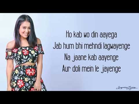 Yaad Piya Ki Aane Lagi Lyrics   Neha Kakkar   Divya Khosla Kumar
