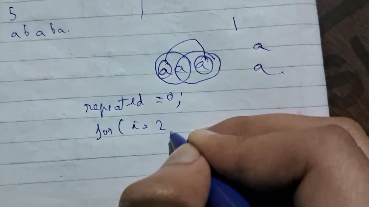 D Remove Two Letters Codeforces Round 855 Code Explanation In Details Youtube
