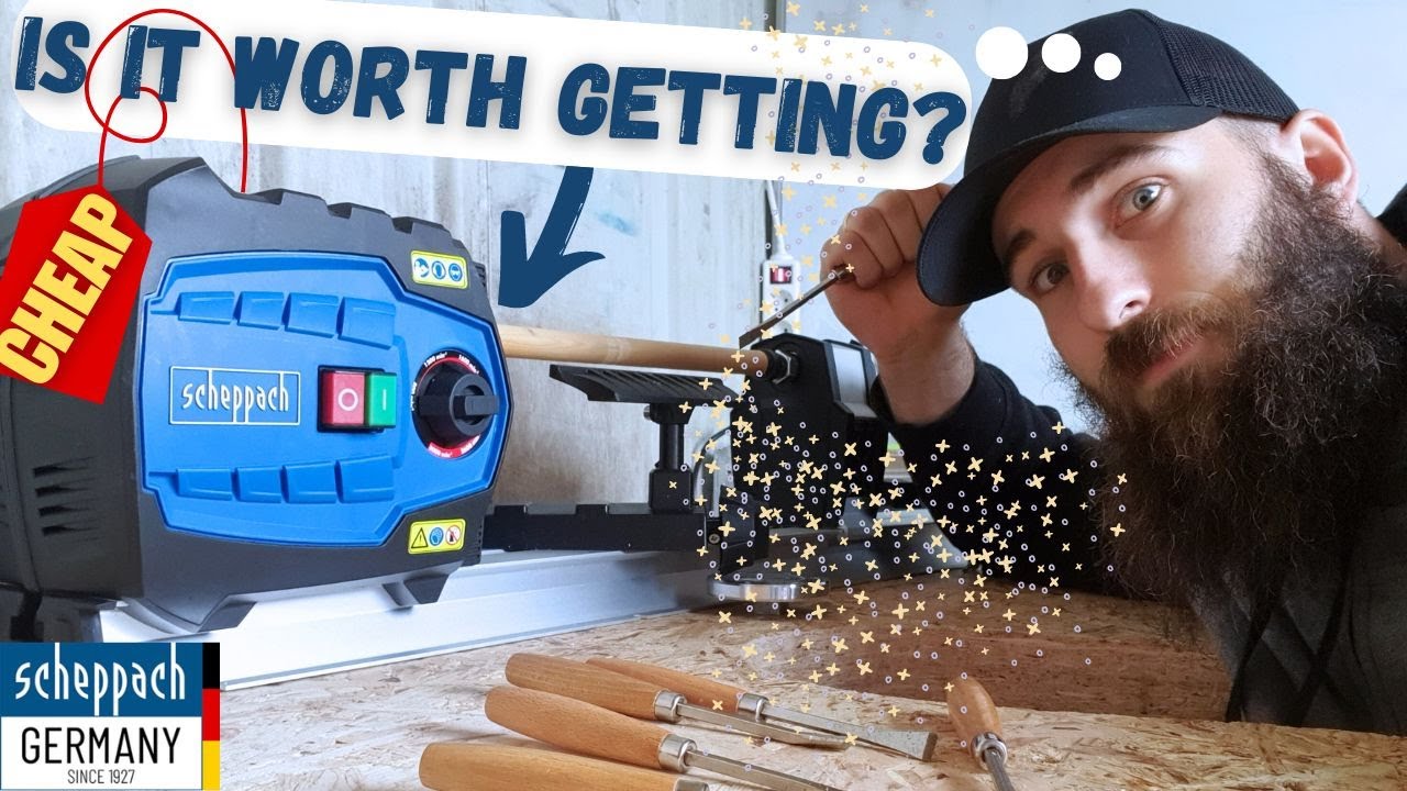My First Lathe! Are Scheppach Tools Any Good? DM600 VARIO 550W Wood ...