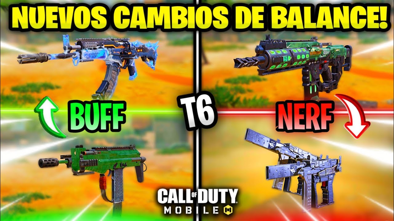 NUEVOS CAMBIOS DE BALANCE PARA LA TEMPORADA 6 DE COD MOBILE ...