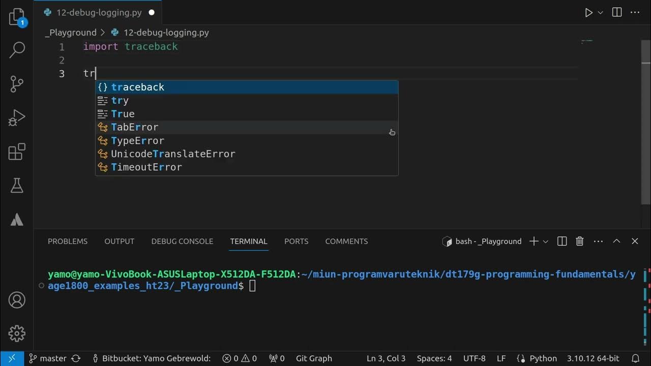 12. Python - Debug Logging Part 1 - YouTube