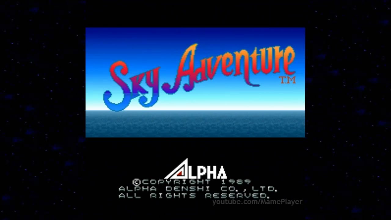 Sky Adventure 1989 Alpha Denshi Mame Retro Arcade Games - YouTube