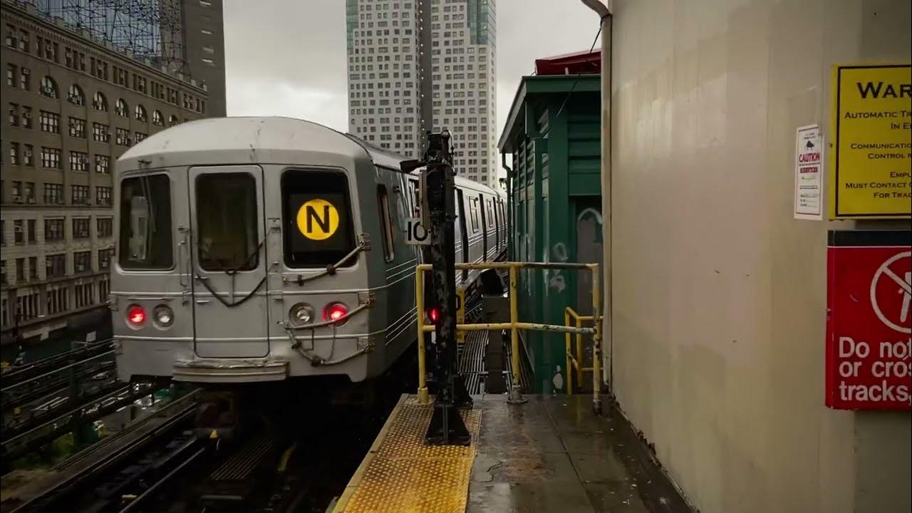 NYC | Astoria-bound R46 N train at Queensboro Plaza - YouTube