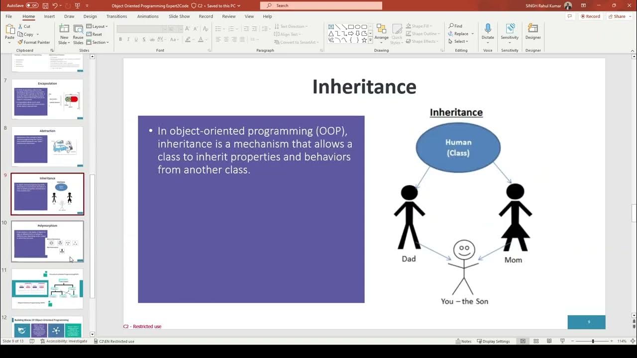 Object Oriented Programming (OOP) Part 2 | Encapsulation | Abstraction | Inheritance ...