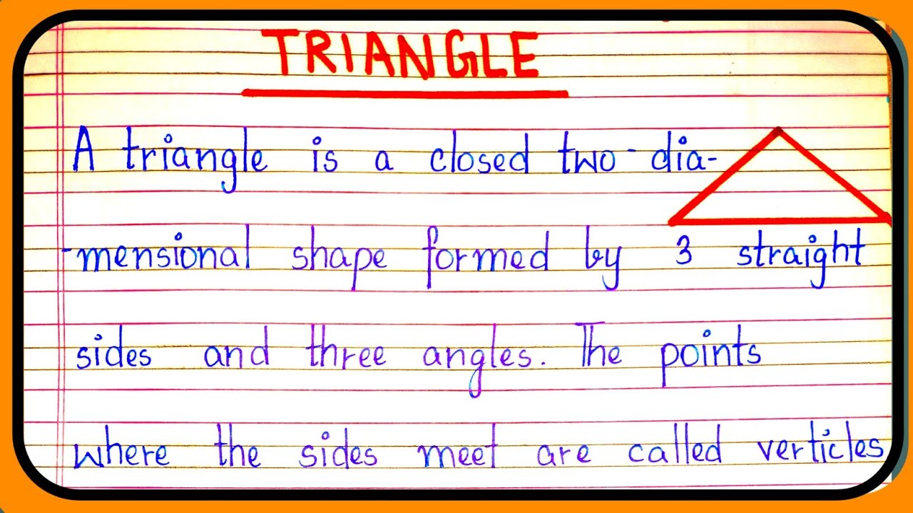Definition of triangle | What is triangle | properties of triangle ...