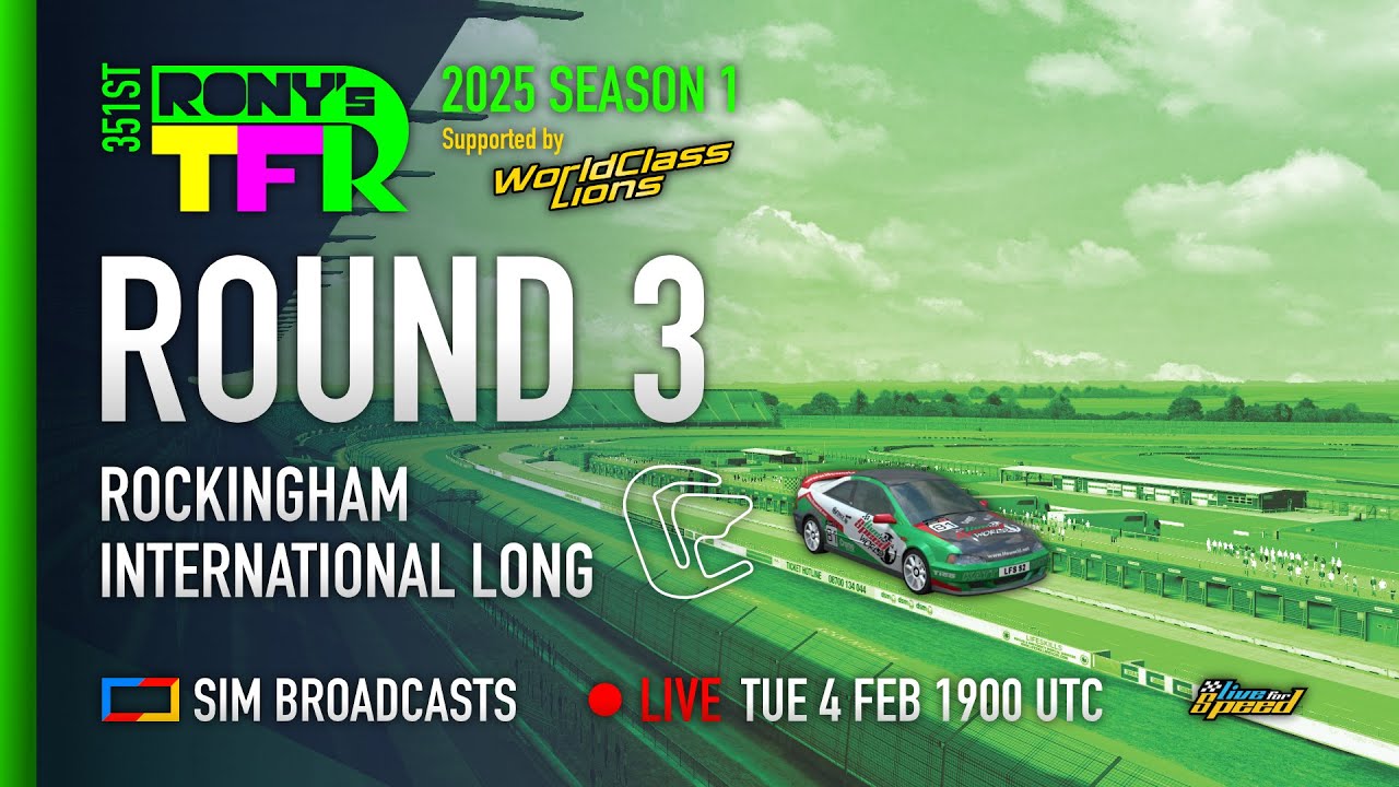 351st Rony's Tuesday Fun Race - 2025 Season 1 Round 3 | Live for Speed ...