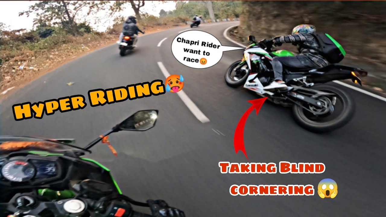 Taking POV Of @rocklamavlogs Blind Cornering😱 || Hyper Riding 🥵 ...