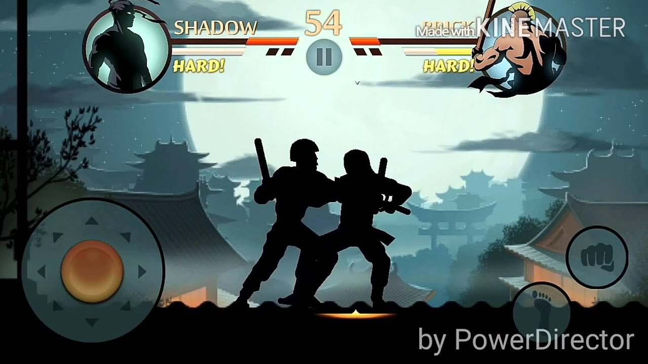 Shadow fight 2 vs bricks - YouTube