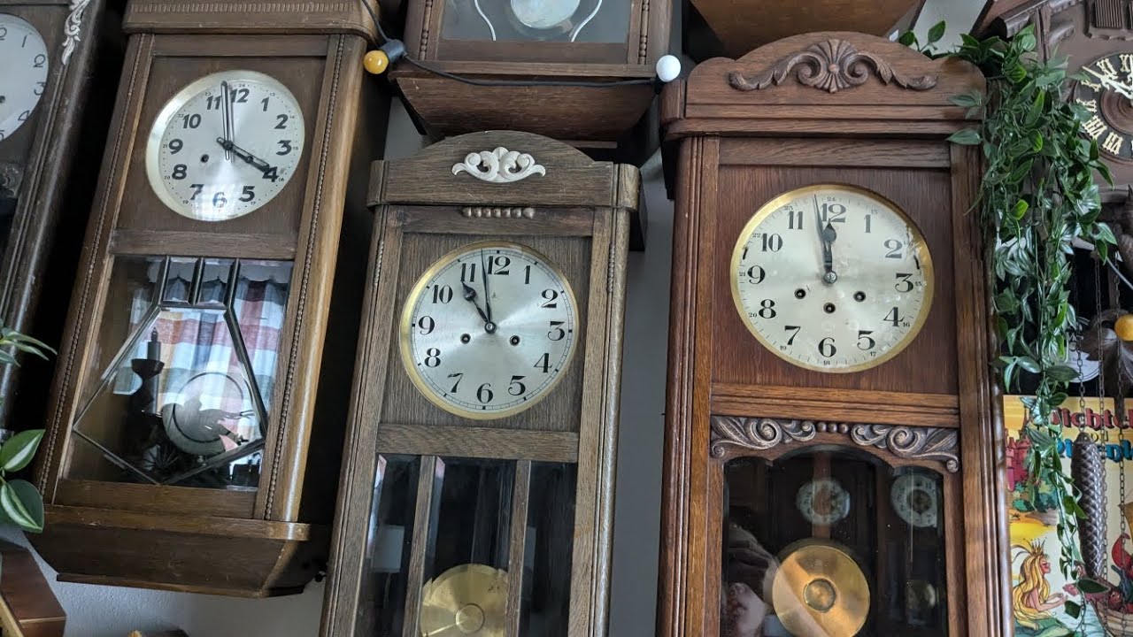 2 Minutes of My Clock Collection dropping the racks! - YouTube