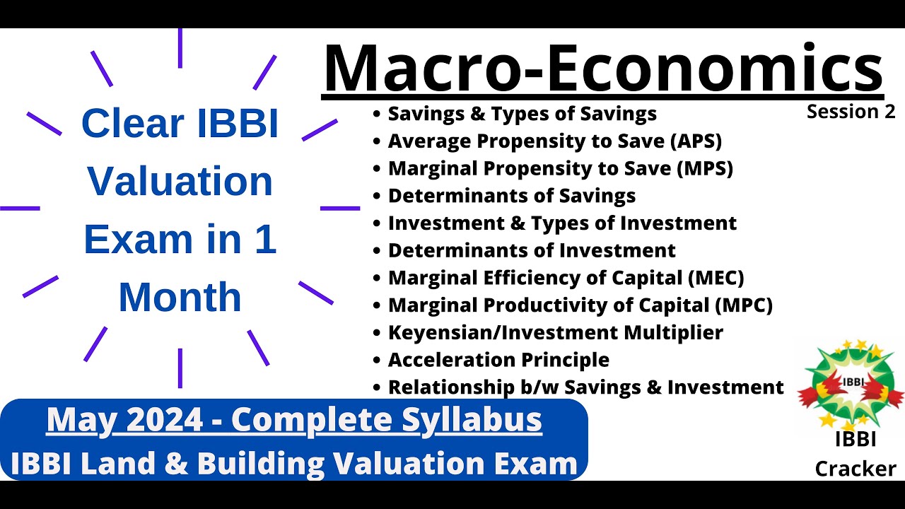 Macro-Economics#2 | Saving| Investment | APS| MPSI MEC| MPC | Val Exam ...