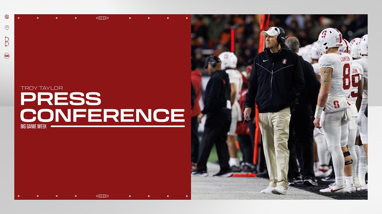 Stanford Football: Coach Taylor Weekly Press Conference | California ...