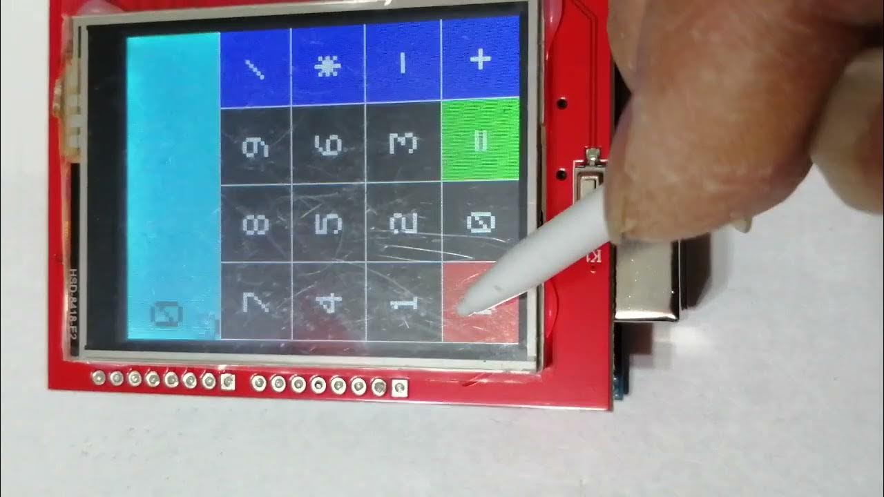 Arduino Touch Screen Calculator using TFT LCD - YouTube