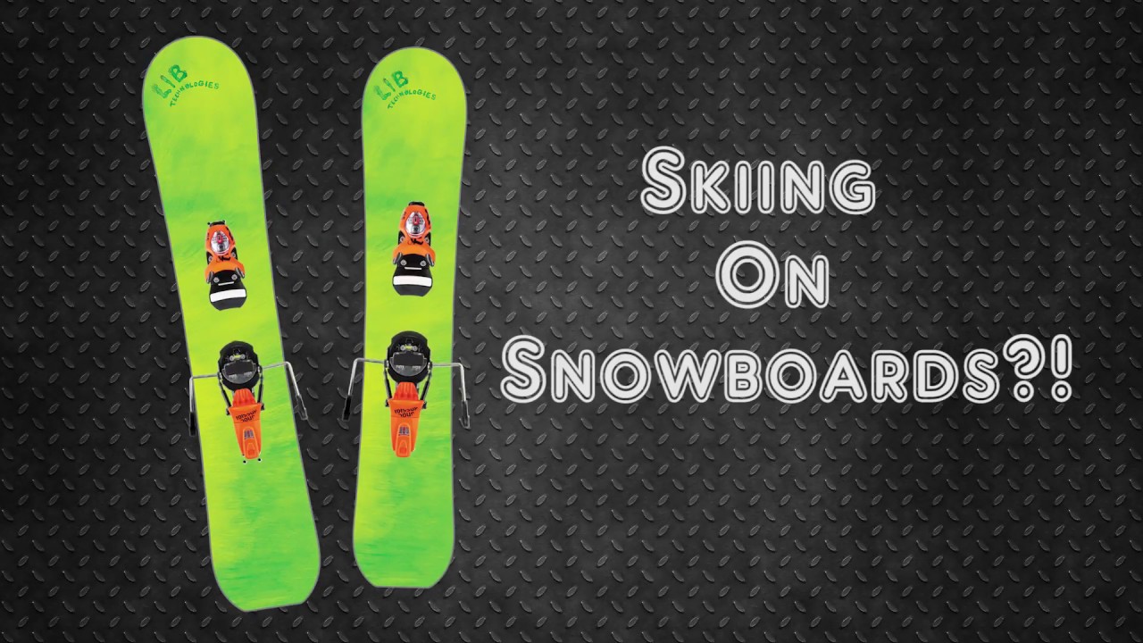Skiing on 2 Snowboards?!? - YouTube