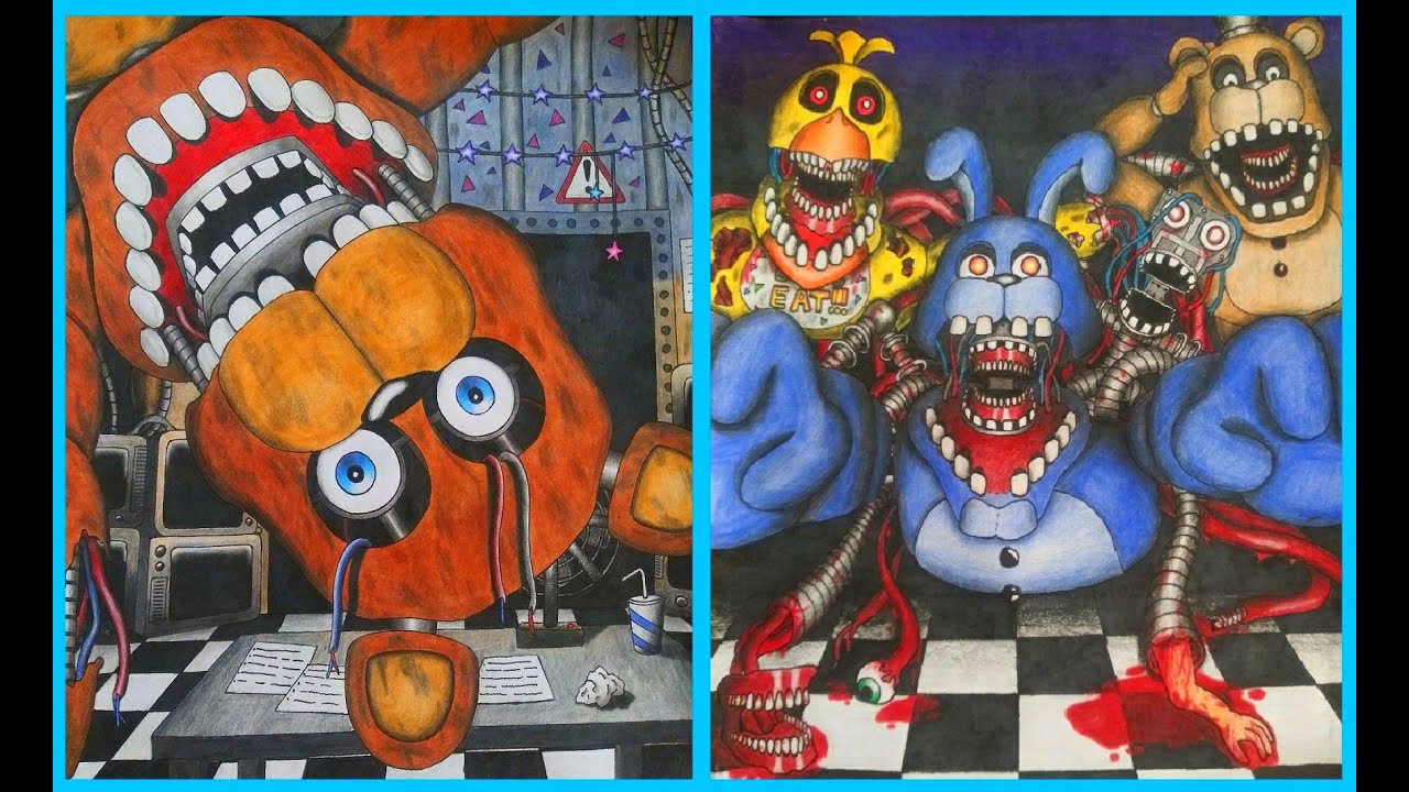 All my FNAF Drawings 15 - YouTube