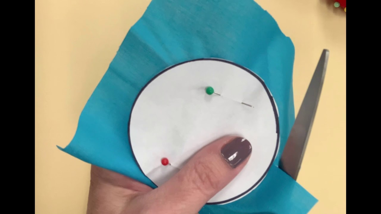 Cutting and Pinning a Pattern on Fabric - YouTube
