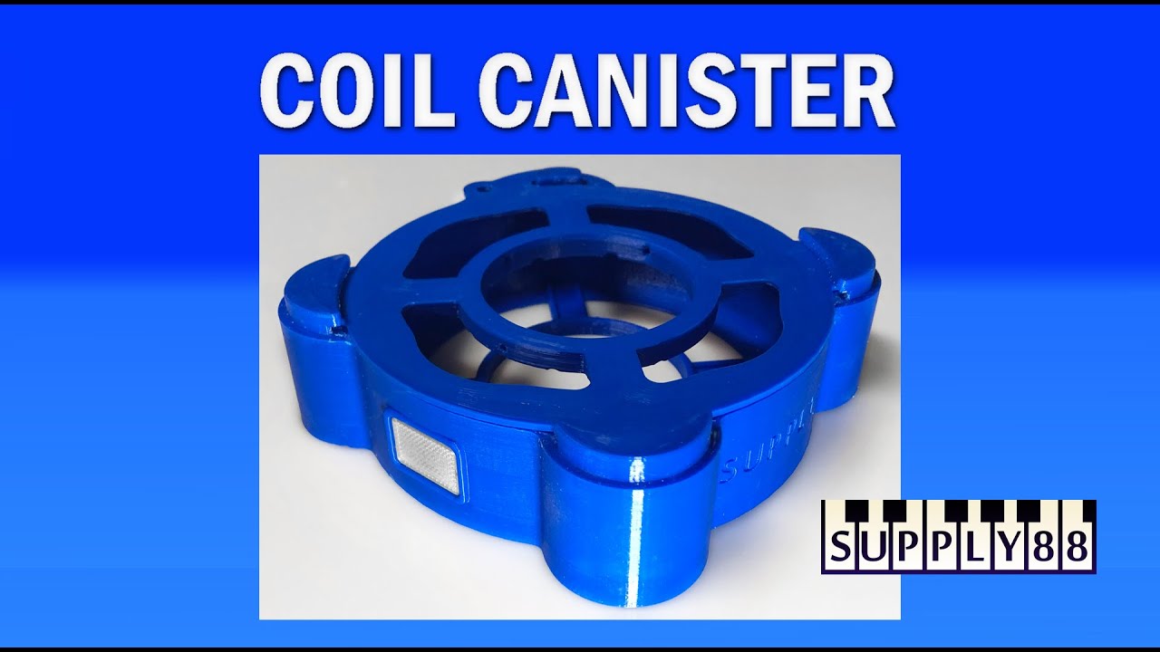 Coil Canister from Supply88 for 1 lb. Piano Wire Coils - YouTube