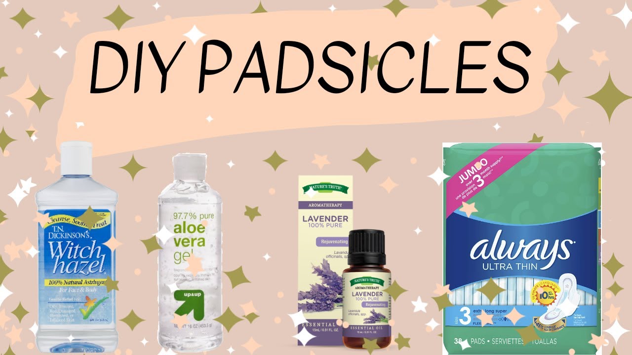 * DIY PADSICLES* POSTPARTUM PREP - YouTube
