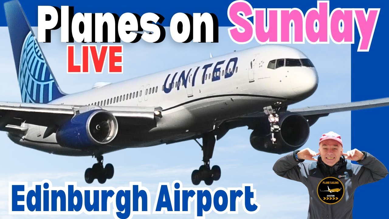 🔴Edinburgh Airport plane spotting Watch the PLANES LIVE -Take offs ...