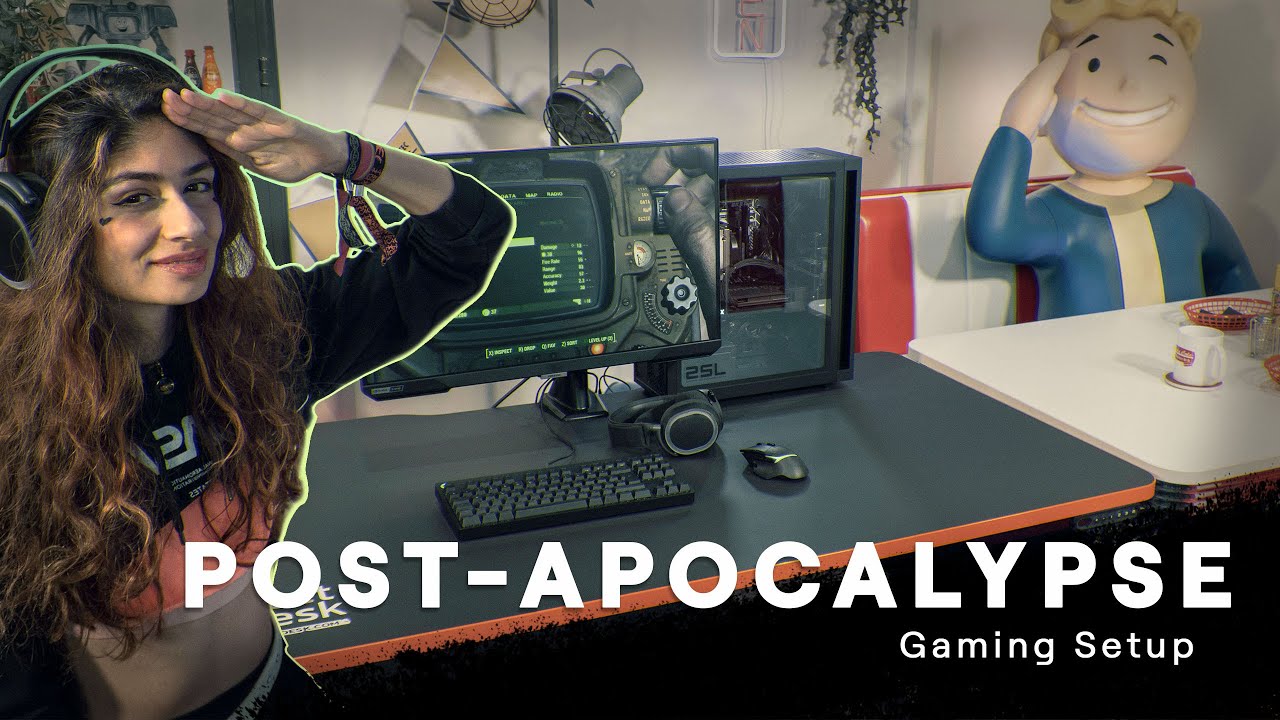 Fallout Gaming Setup: Post-Apocalypse Diner Theme | LeetDesk Setup ...