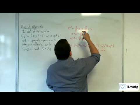 A-Level Further Maths D2-03 Roots of Polynomials: Quadratic Example 2 ...