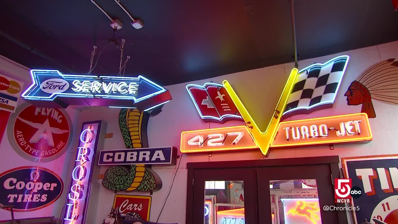 Made in New England: The art of neon sign collecting and creating - YouTube