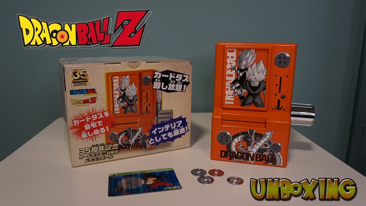DRAGON BALL Z | MINI MAQUINA EXPENDEDORA CARDDASS 35 ANIVERSARIO ...