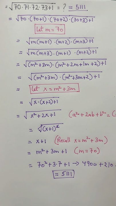 Square Root Question with Solution 😍 #simplification #mathstricks #shortsvideo #shorts #easy # ...