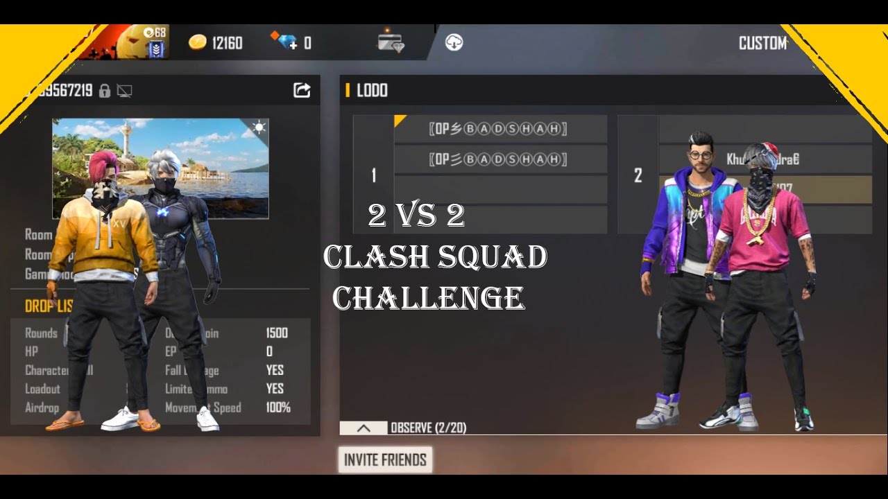 2 VS 2 CLASH SQUAD CHALLENGES - YouTube