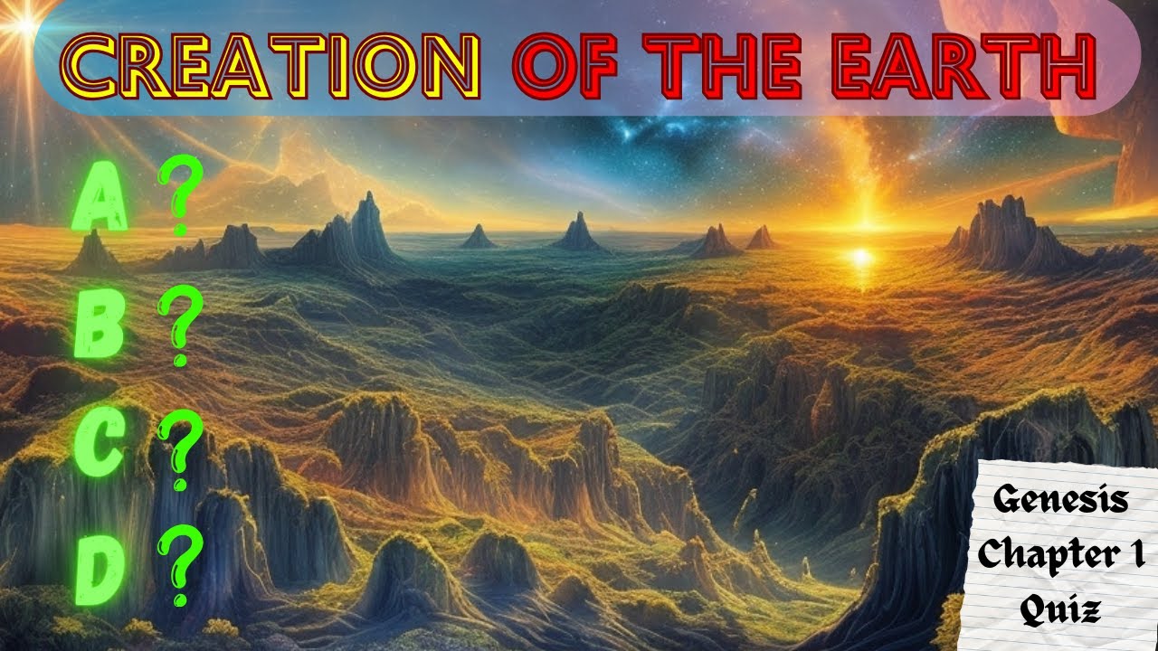 Bible CHAPTER challenge! Genesis 1 BIBLE quiz. Master or Rookie. Will ...