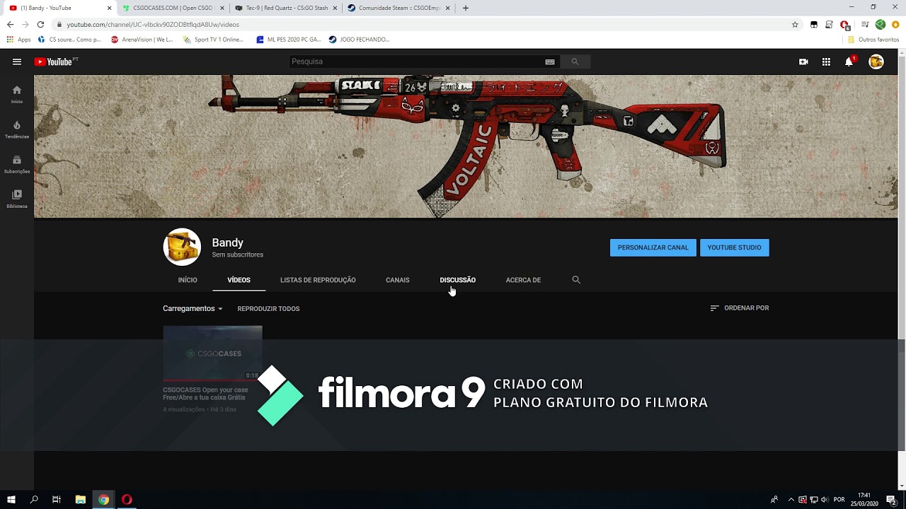 1º GIVEAWAY CS GO #TEC-9 RED QUARTZ - YouTube