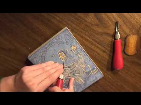Key block linocut progress timelapse - YouTube