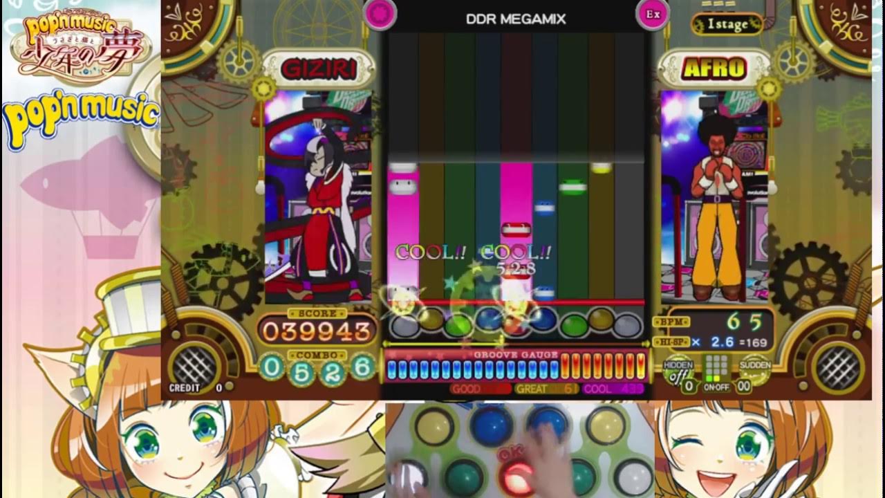 [Pop'n Music] DDR MEGAMIX EX Fullcombo - YouTube