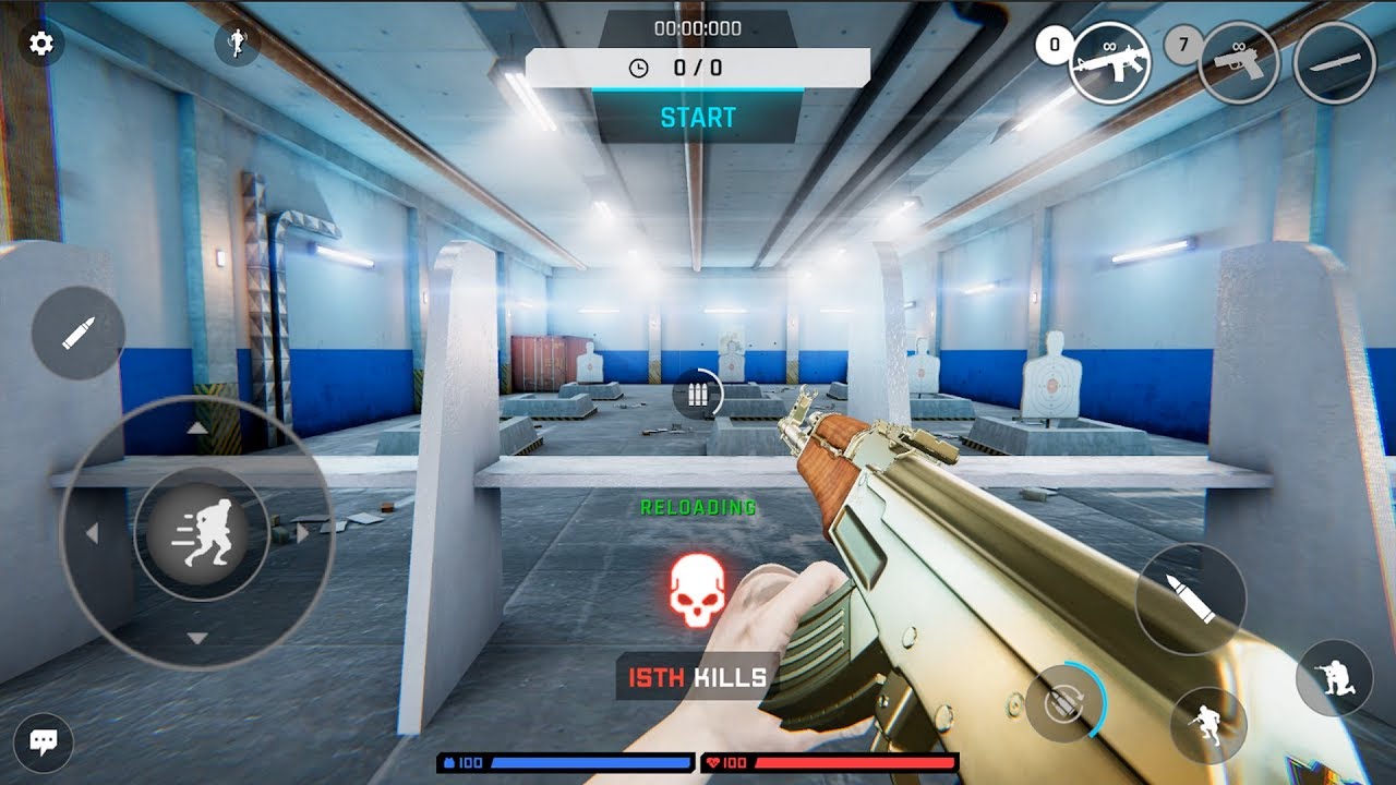 [Mobile Casual FPS] Golden Weapons Showcase - YouTube