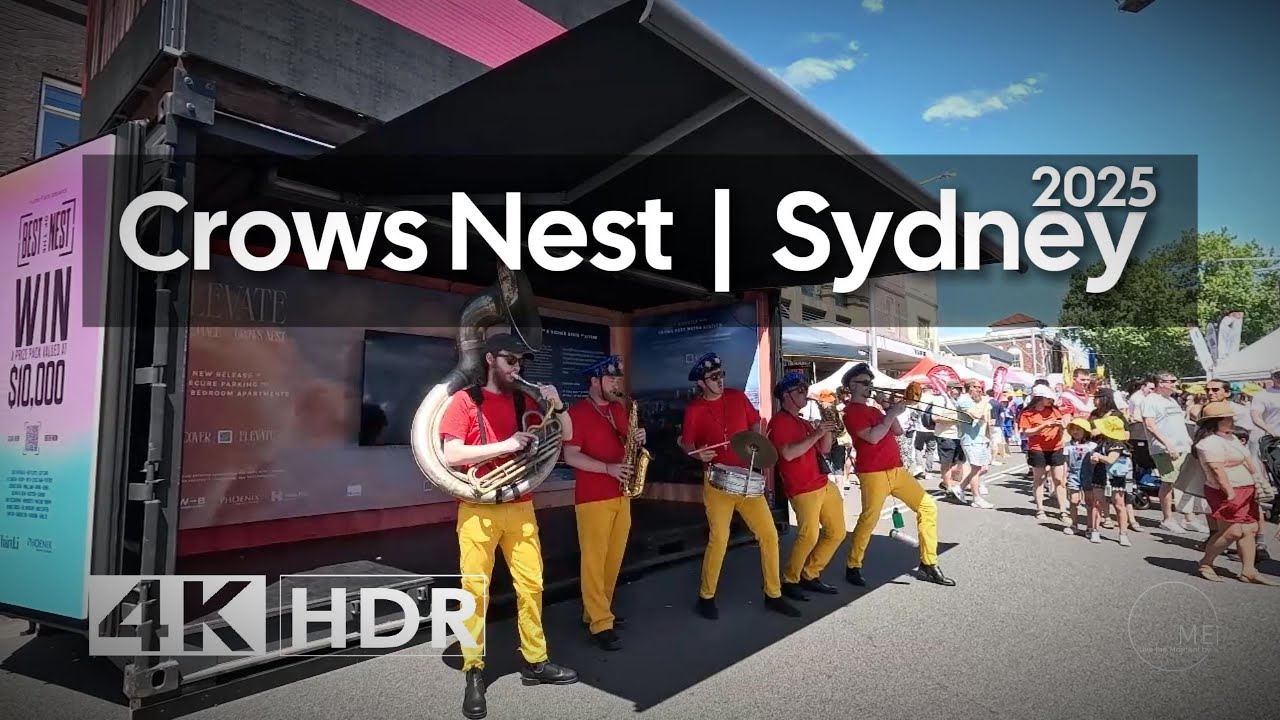 Crows Nest Festival 2025 Sydney Street Vibes | City Walk in 4K - YouTube