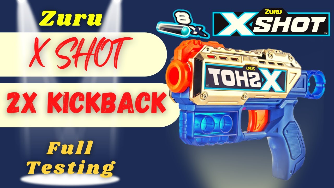 Xshot Gun | Learn how to use xshot toy gun | zuru xshot 2x Kickback toy ...