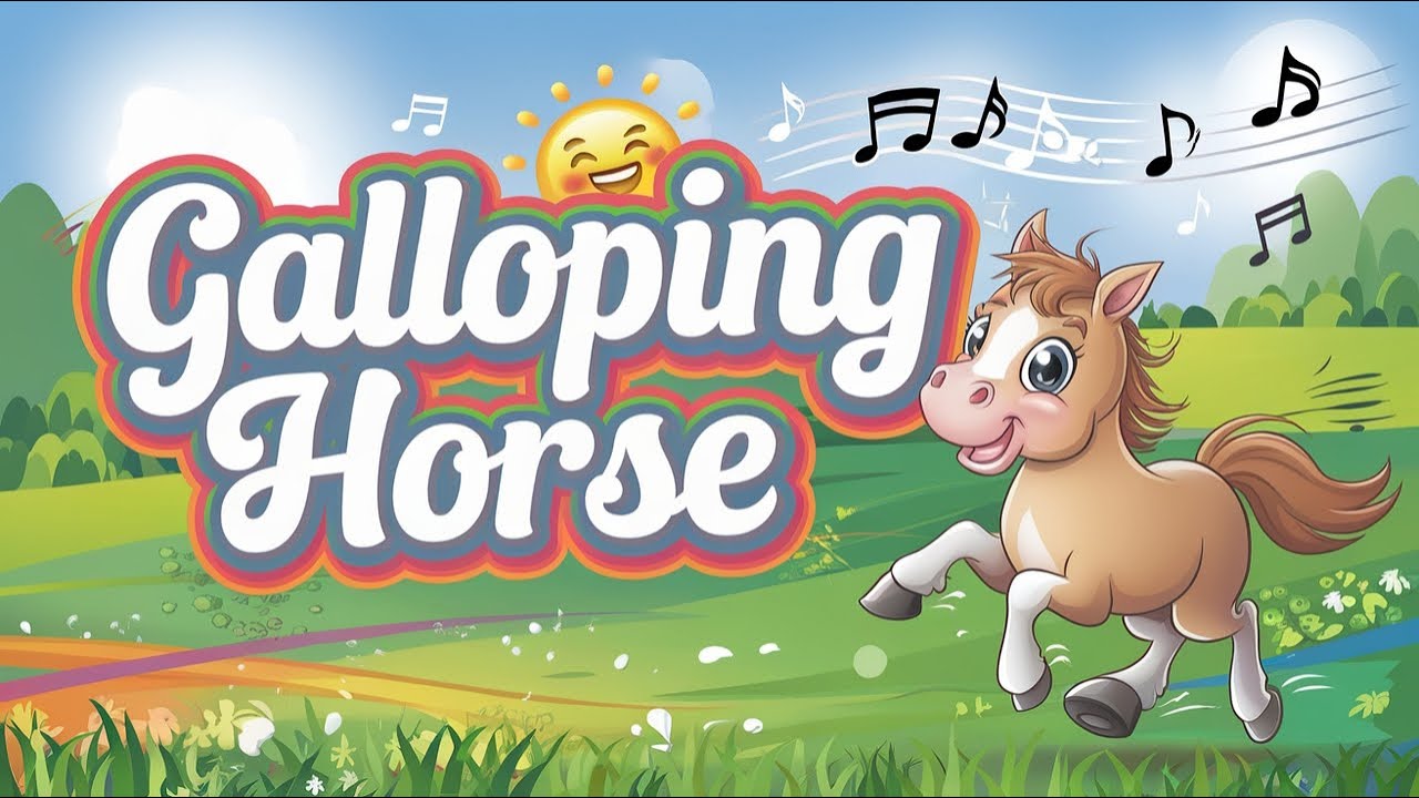 The Galloping Horse 🏇 Action Song for Kids | Sing, Dance & Have Fun ...
