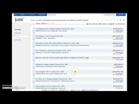How do I search for a case on Justis using keywords? - YouTube