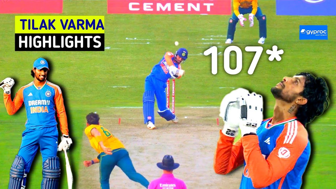 Tilak Verma batting today | Tilak Verma century today| tilak Verma ...