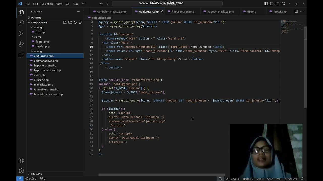 Program CRUD PHP - YouTube