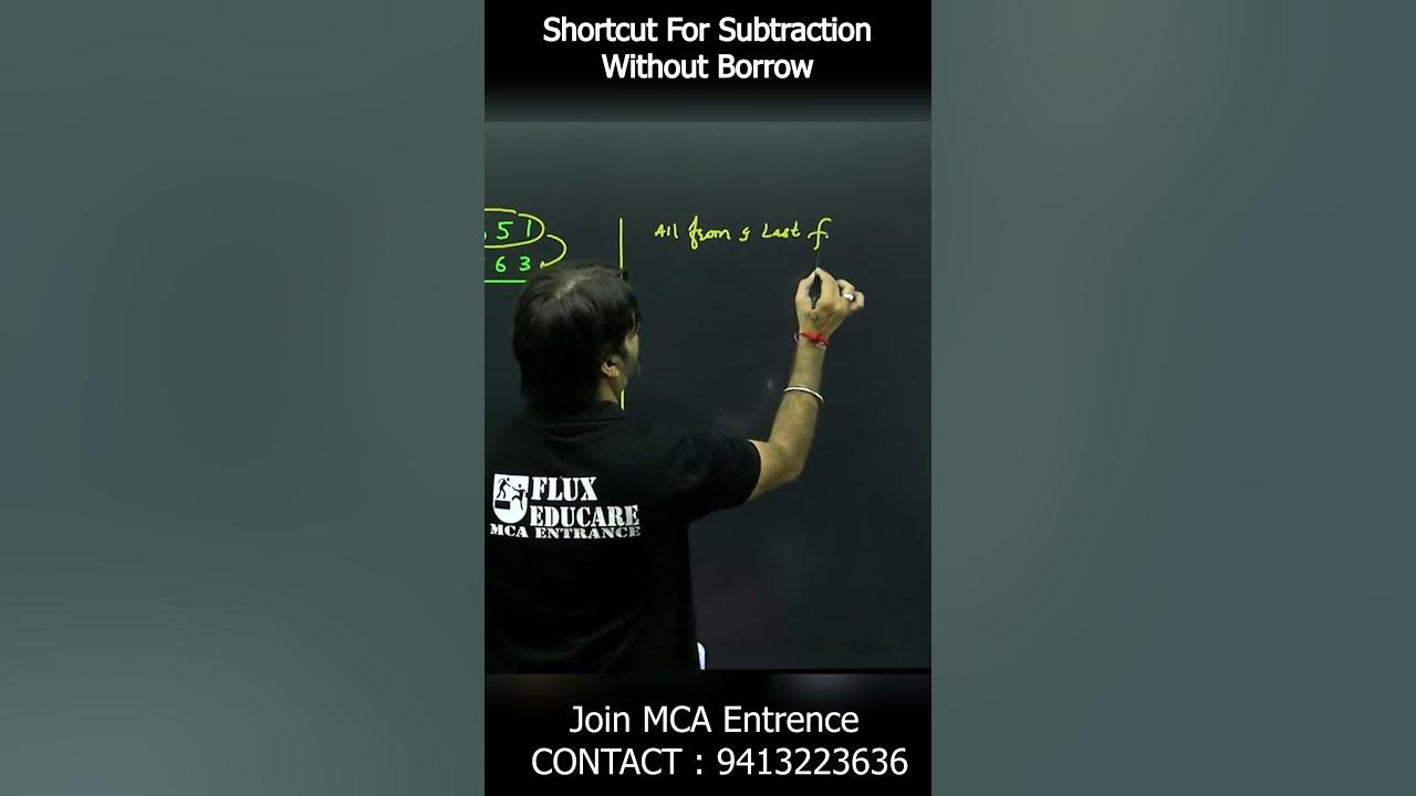 Shortcut for subtraction | FLUX EDUCARE | Dr. Anil Kumar - YouTube