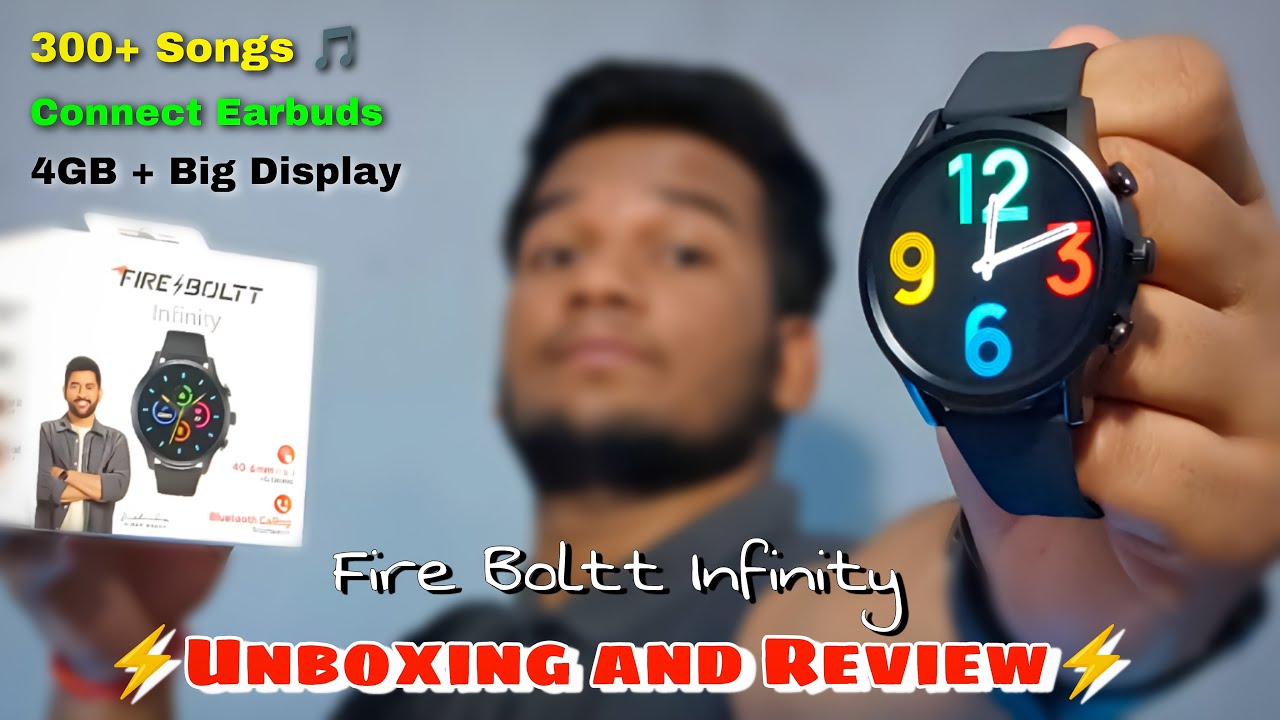 Fire Boltt Infinity 1.6" Round Display SmartWatch ⚡ Unboxing and Review ...